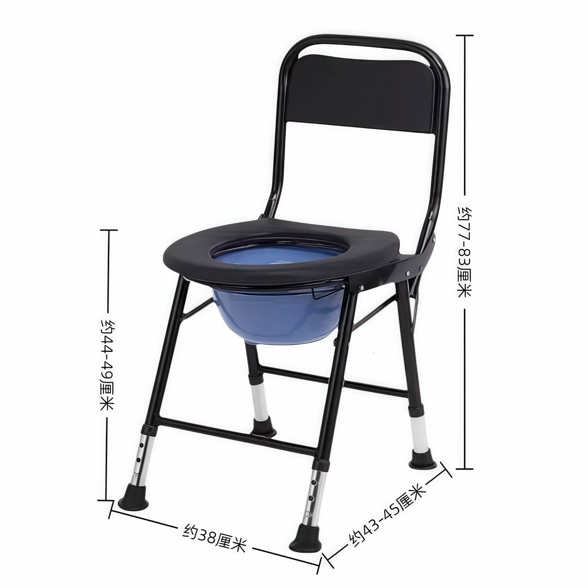 Кресло-туалет для пожилых, мобильный туалет, кресло-туалет для инвалидов, кресло-туалет для беременных, усиленное складное портативное