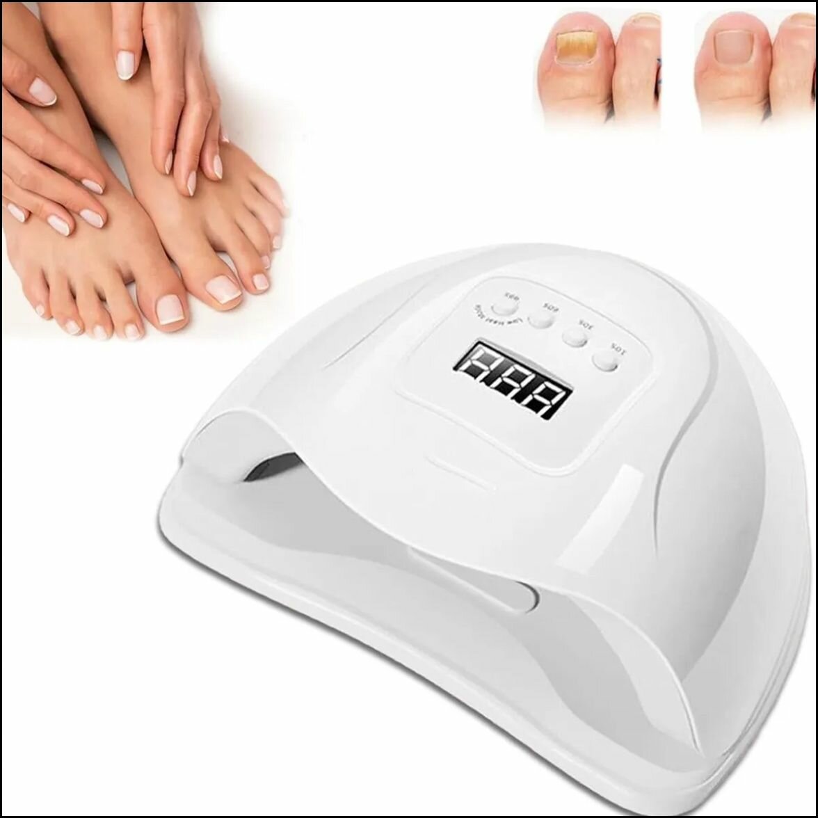 Инновационный бестселлер для терапии ногтевого грибка, светодиодная лампа с индукционной технологией