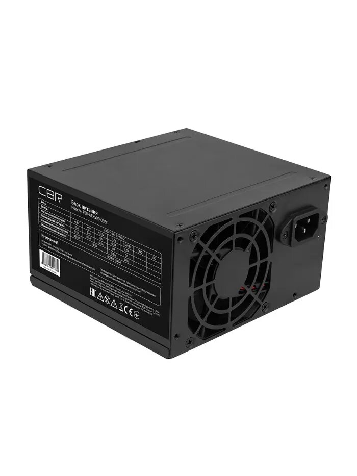 Блок питания ATX CBR PSU-ATX500-08EC 500W черного цвета черный