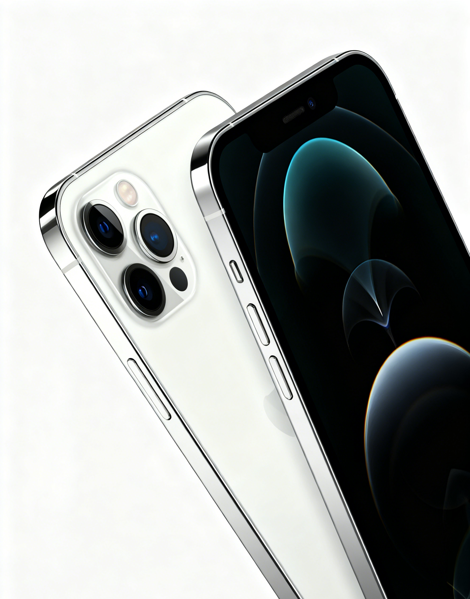 Смартфон Apple iPhone 12 ProMax A14, NFC, камера 3 шт, 256 ГБ，серебристый