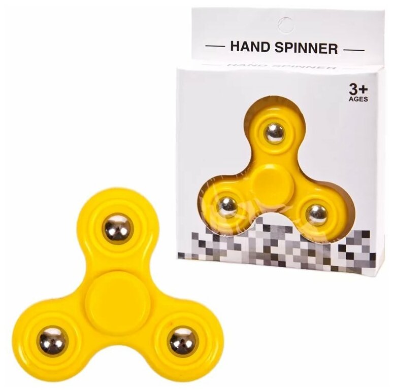 Спиннер тройной, пластмассовый 7,5*7,5*1,3 см арт Y5993015