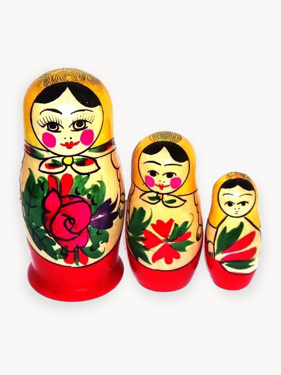 Семёновская матрёшка (3 места, 7 см)