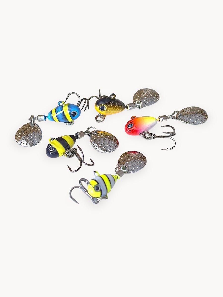 Блесна тейл-спиннер HURAKAN набор 5 шт 9гр.