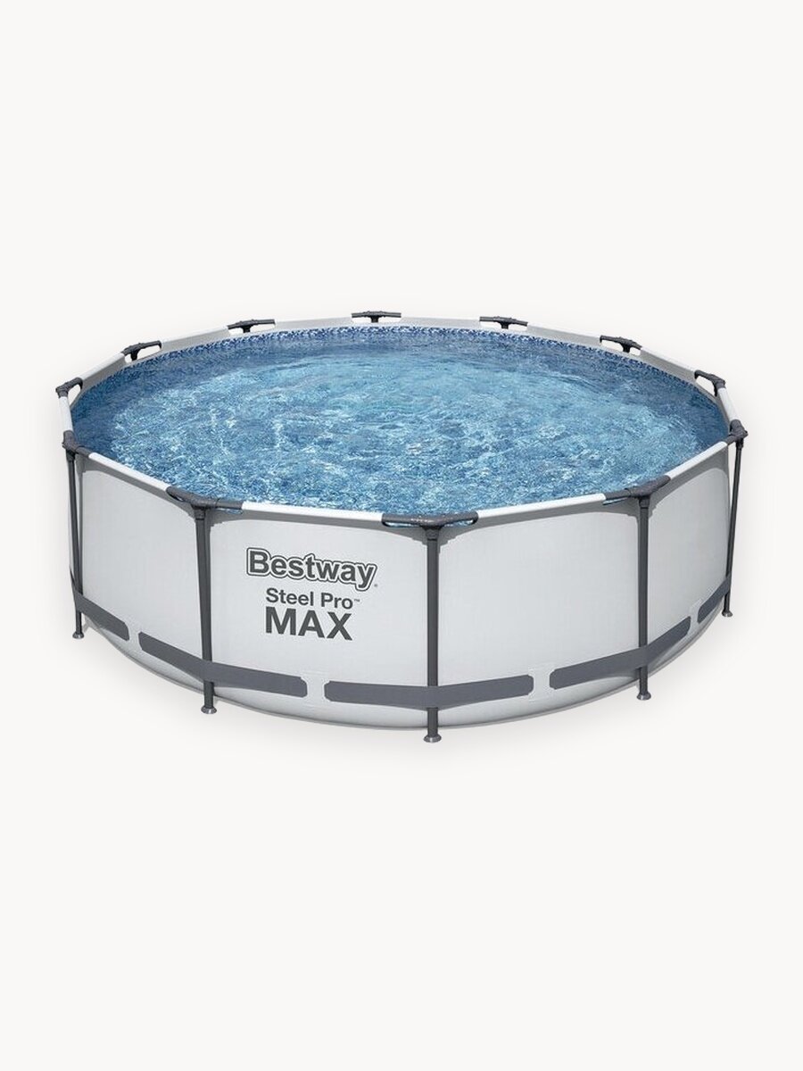 Каркасный круглый бассейн Bestway 56418 (366х100 см) с картриджным фильтром и лестницей