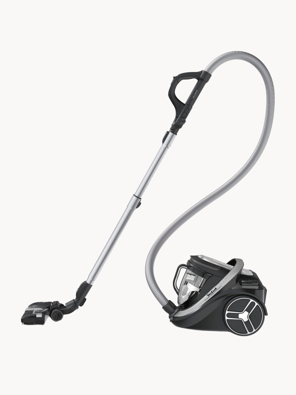 Пылесос для дома Tefal Silence Force Cyclonic Effitech TW7976EA, объем контейнера 2.5 л, с 6 насадоками, 3 уровнями фильтрации, турбо режимом, 500 Вт, Франция