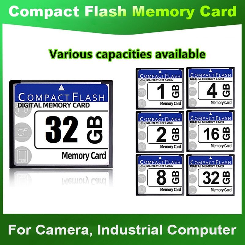 Профессиональная карта памяти compact flash 2 гб для камеры, рекламного стенда и промышленного компьютера / поддержка видео 1080p, высокая скорость записи