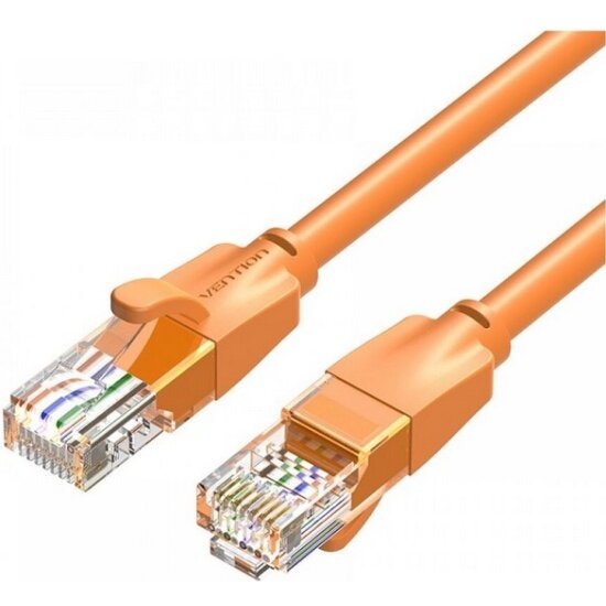 Патч-корд Vention прямой UTP cat.6, RJ45 оранжевый, 2м. (IBEOH)