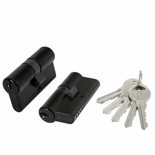 Цилиндровый механизм Fuaro (100 ZA/60) 1000ZAKey60(25+10+25) BL черный 5Key