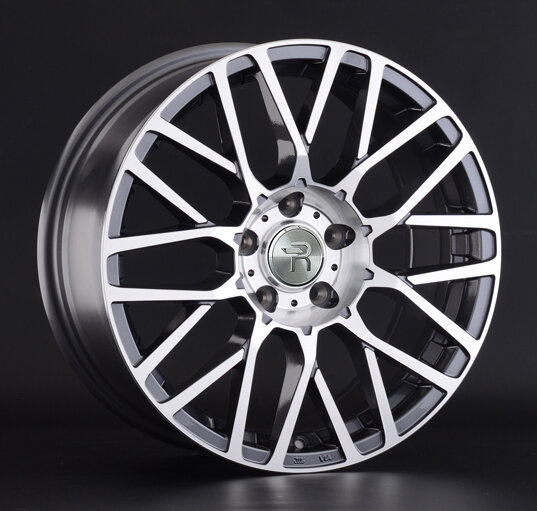 Колесный диск Replay A129 18x8" PCD5x112 ET25 D66,6 темно-серый глянцевый с полированными лучами