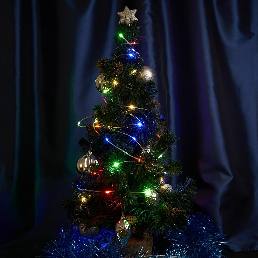 Гирлянда Feron CL579 линейная LED V230 L 20 м + 3 м шнур прозрачный - свет мультиколор, арт. 48624