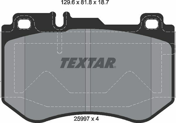 Колодки тормозные передние Textar 2599701 обеспечивают комфорт и безопасность на дороге