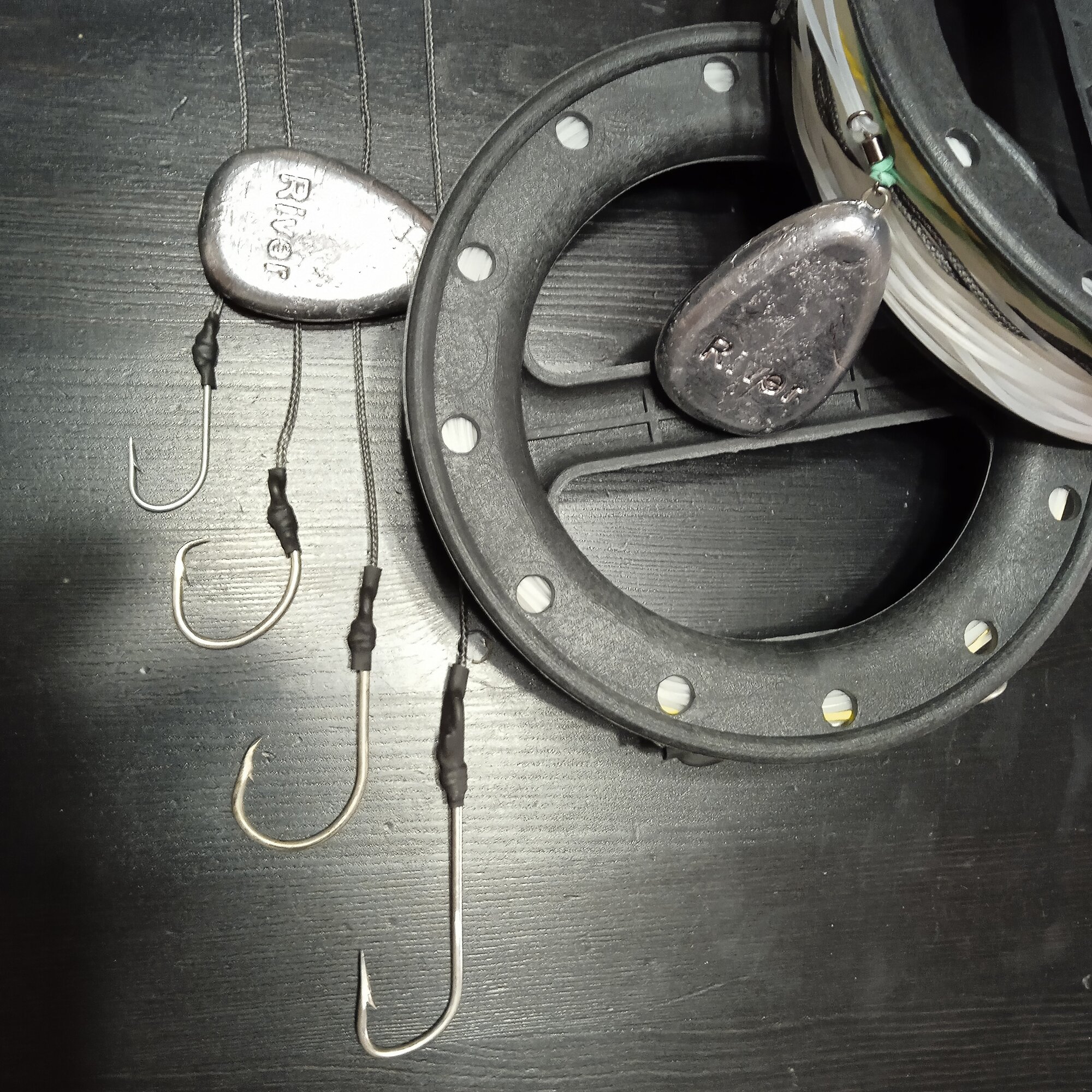 Снасть на сома, налима, щуку. Набор донок из 3 шт (крючок от 1 до 100 кг, 5 см, 2.8 мм)