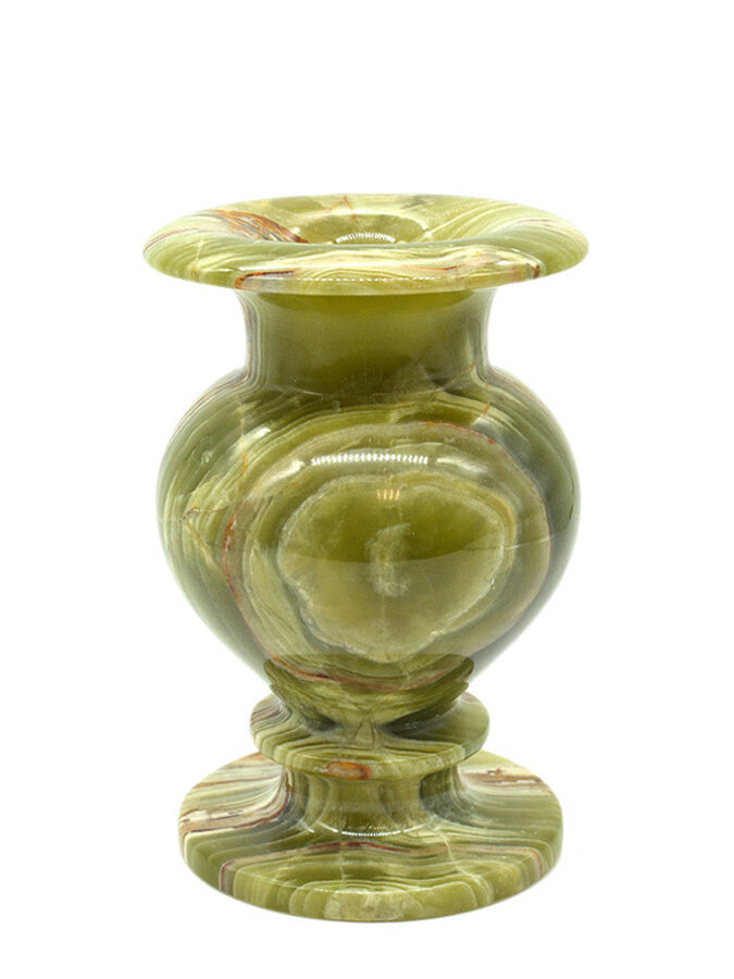 Ваза из камня оникс 100*100*150мм .