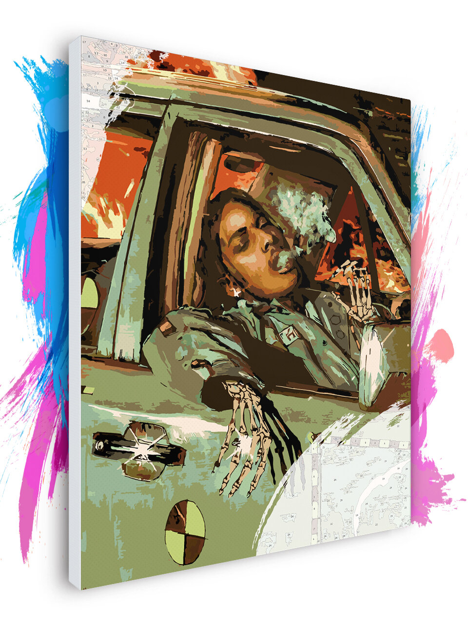 Картина по номерам на холсте ASAP Rocky, 90 х 120 см
