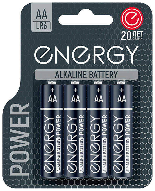 Батарейка алкалиновая Energy Power LR6/4B (АА) 107044