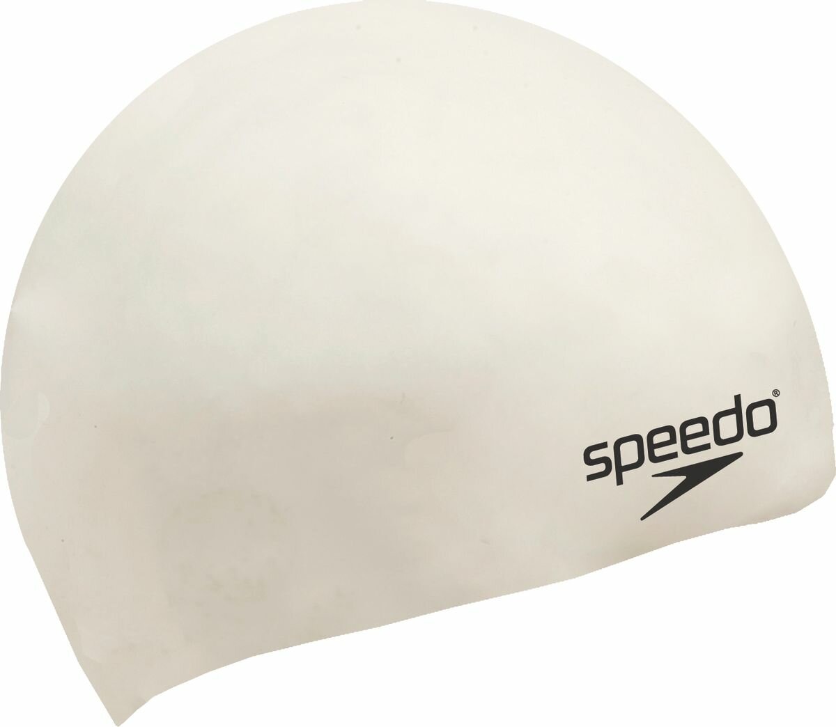 Шапочка для плавания Speedo "Plain Moulded Silicone Junior Cap", цвет: белый