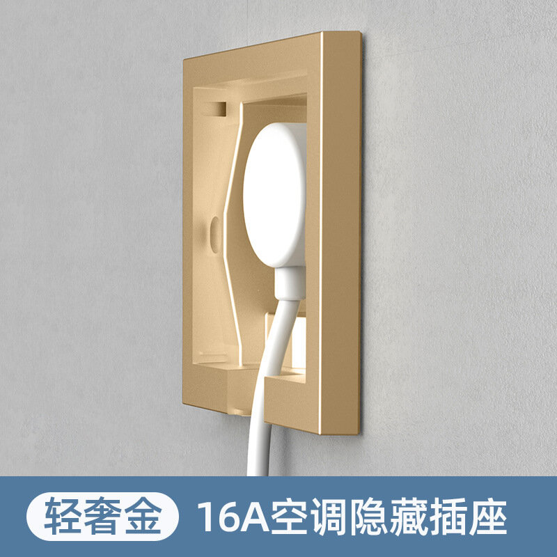 Скрытая розетка с пятью отверстиями Тип 86 Бытовая Встроенная розетка с пятью отверстиями Настенная Встроенная розетка