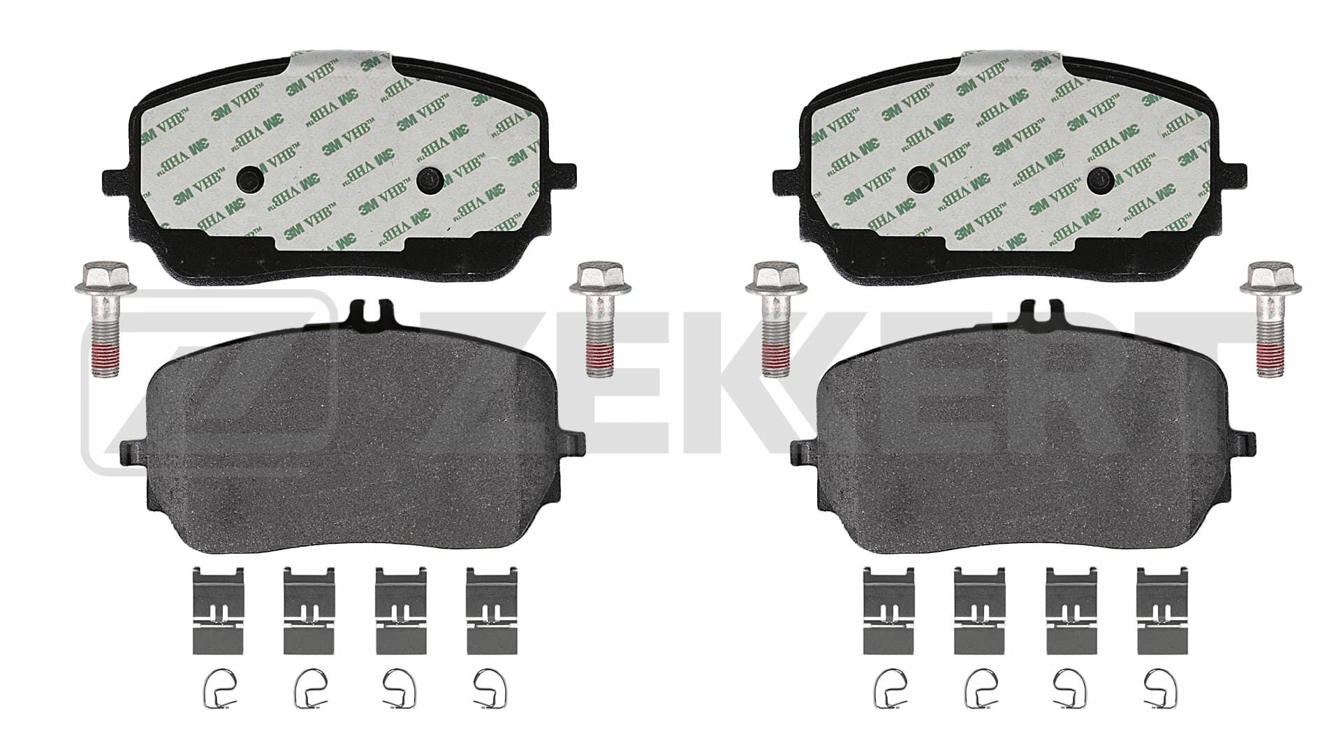 Комплект тормозных колодок, дисковый тормоз ZEKKERT BS-1171