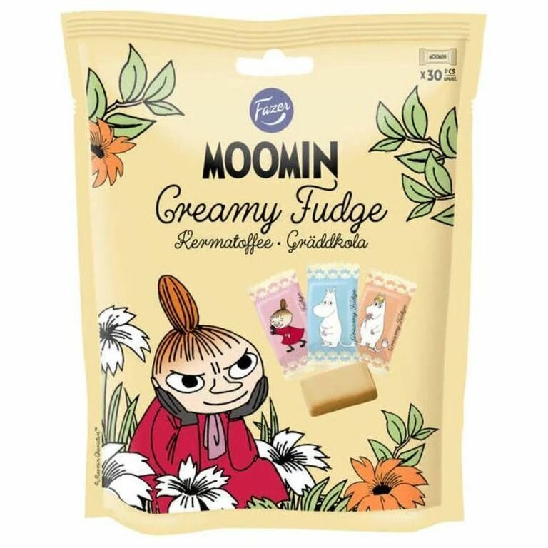 Конфеты Fazer Moomin Soft Fudge мягкие ириски, 160 г, 30 шт (Финляндия)