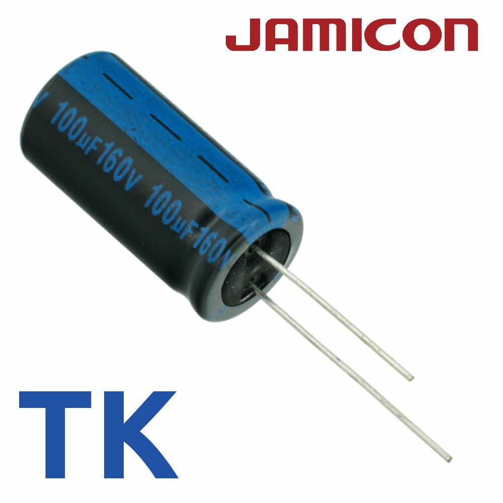 100мкФ 160В / TK / 13x26 / 105 С / конденсатор электролитический (2шт)