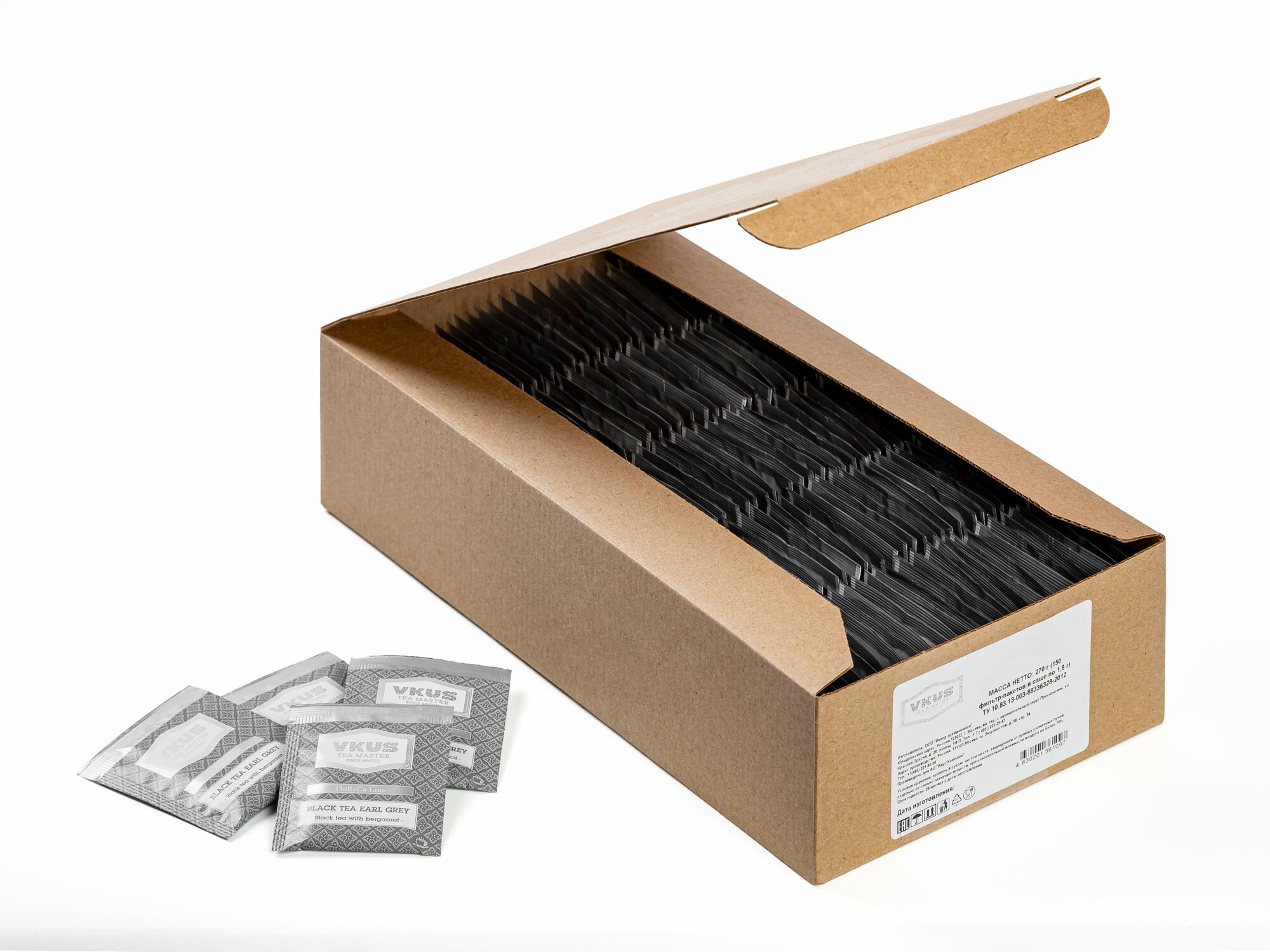 Черный чай VKUS Эрл Грэй, 150 шт.