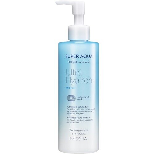 Мягкий гель-скатка, Missha, Super Aqua Ultra Hyalron Mild Peel, 250 мл