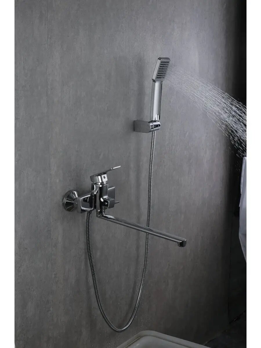 Смеситель Frap F2246, для ванны, с душевой лейкой, латунь, аэратор, хром