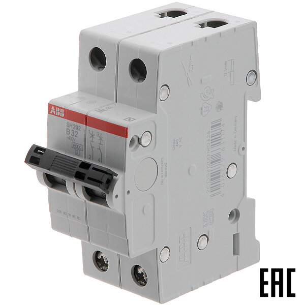 Автоматический выключатель SH202 B32А/2п/ 6,0кА на Din-рейку 2CDS212001R0325 B32 АВВ