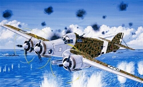 1290 Italeri Итальянский самолет Savoia-Marchetti S. M.79-II Sparviero 1/72