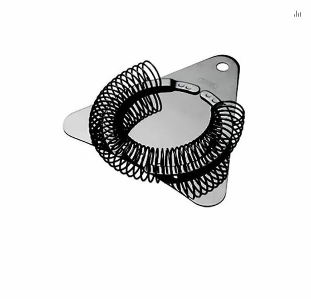 Стрейнер из нержавеющей стали d-8,5см без ручки черный
