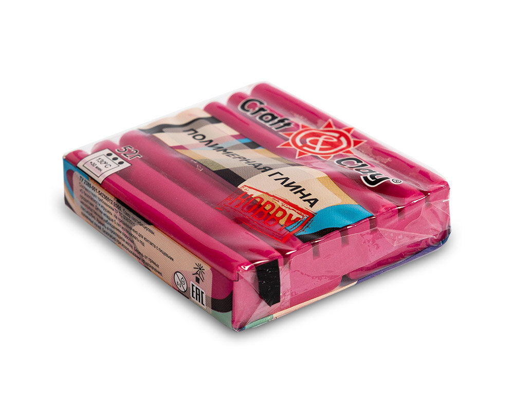 Полимерная глина "Craft&Clay" CCH 52 г 1067 маджента