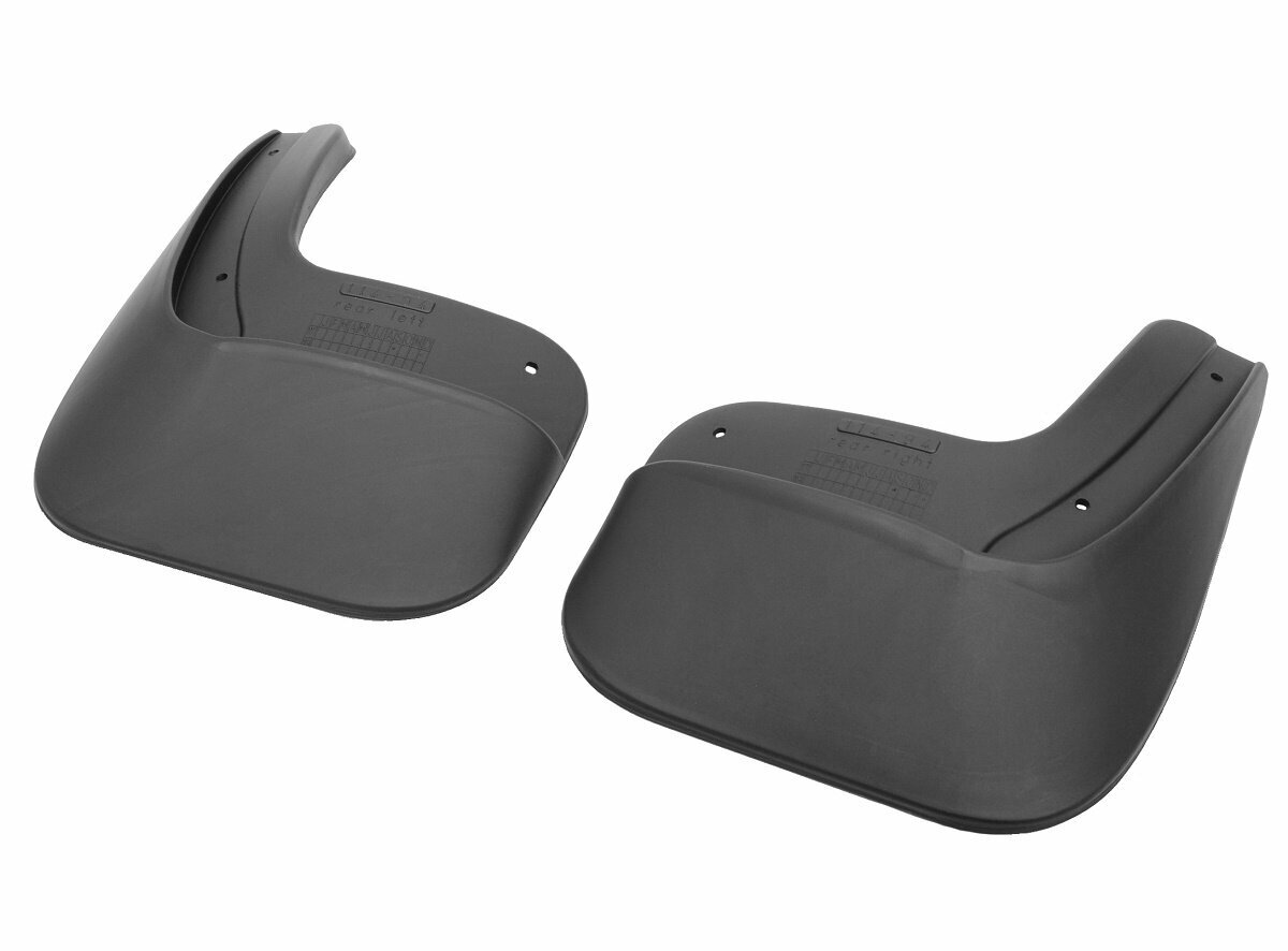 Брызговики Adamauto, задние, с пластиковым подкрылком для ВАЗ (LADA) Largus 1 пок (12-21), Cross (12-21)