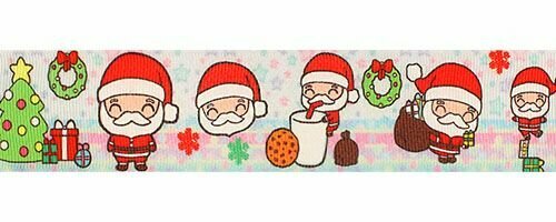 Лента репсовая "Новый год" (4см) 18,29 метра col.06