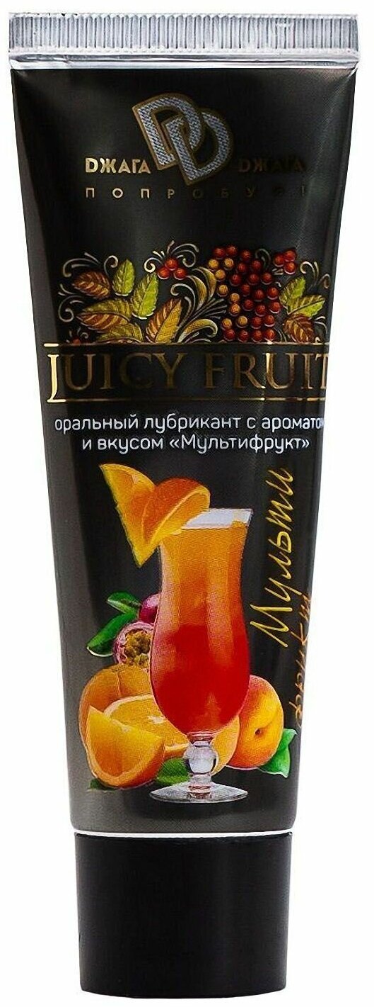 Интимный съедобный лубрикант JUICY FRUIT с ароматом фруктов - 30 мл.