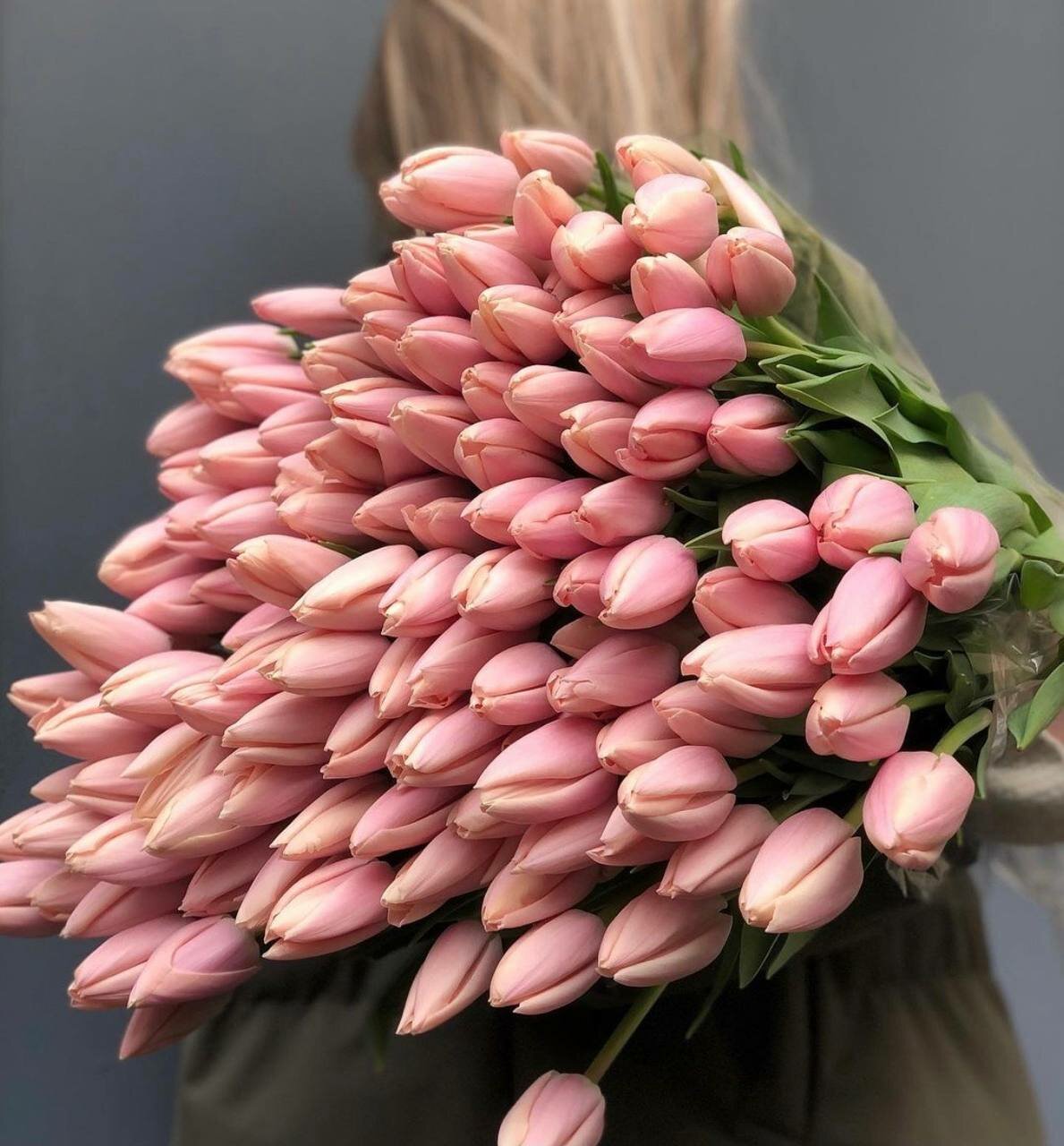 Премиум букет из нежных тюльпанов 101 шт, премиум цветы, шикарный, красивый букет цветов, тюльпаны белые.