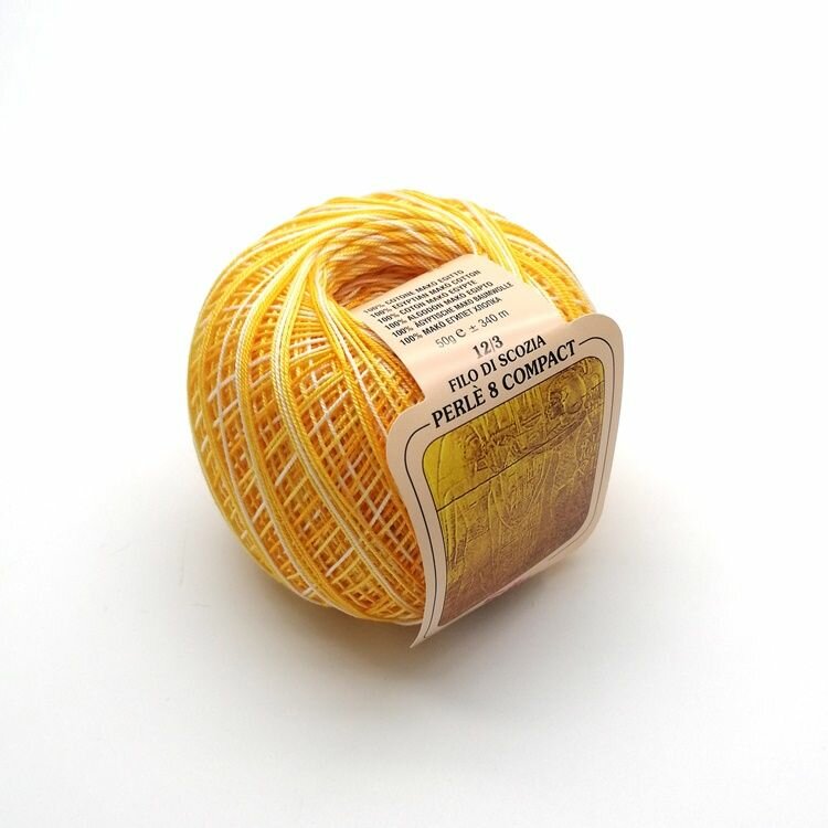 Пряжа PERLE 8 print 100% хлопок 100