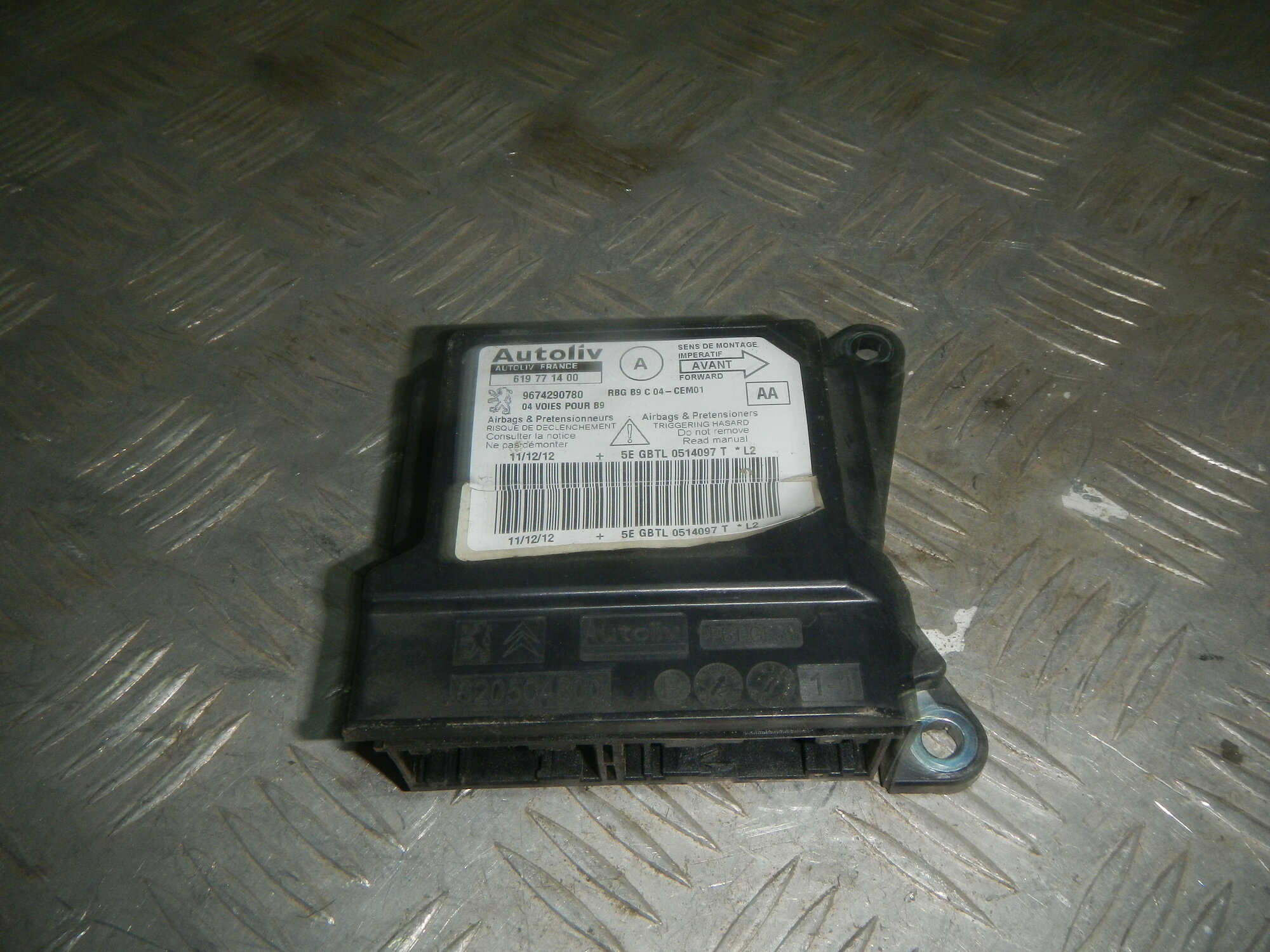 Б/У Блок управления AIR BAG, Peugeot (Пежо)-PARTNER TAPEE (B9) (08-) PEUGEOT PARTNER TAPEE (B9) (08-) Без повреждений 34...