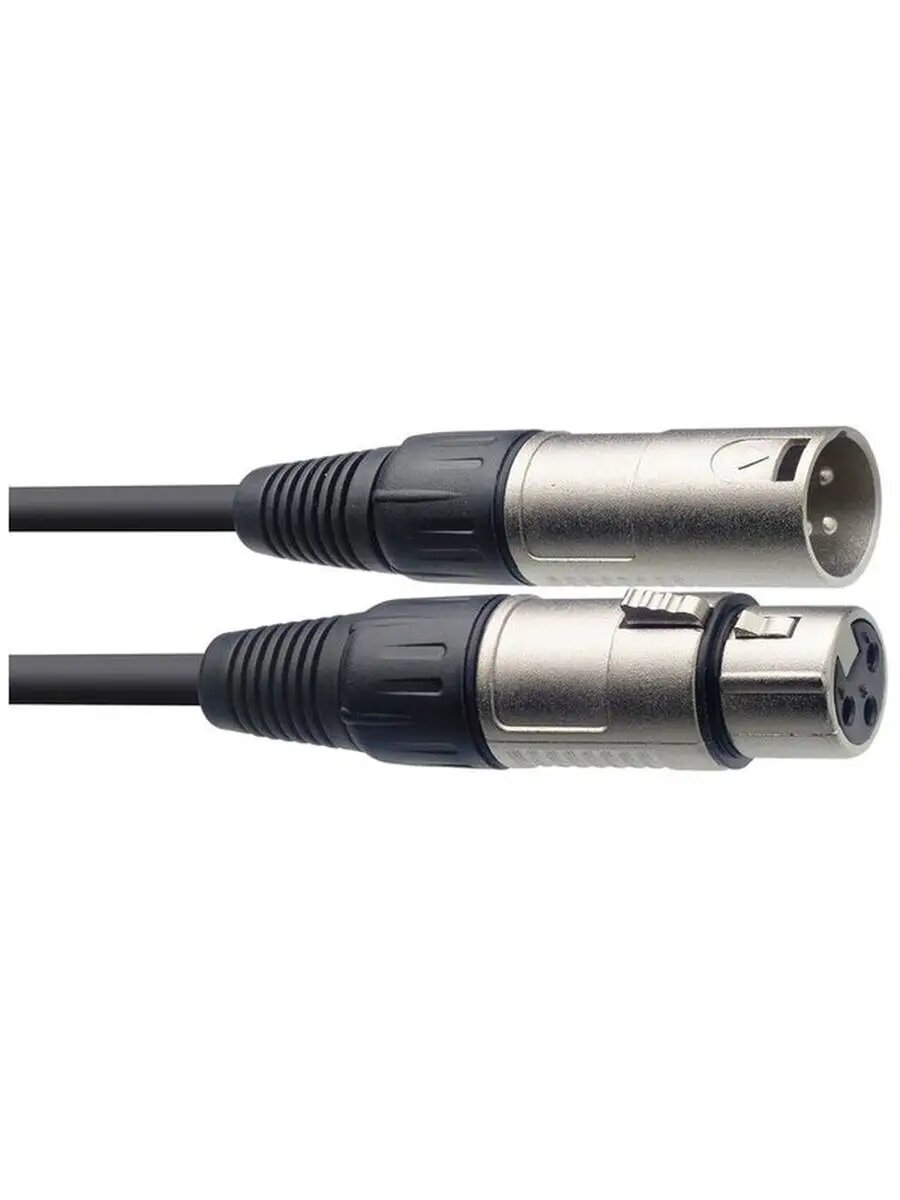 Микрофонный кабель XLR (папа) - XLR (мама), 0.5м