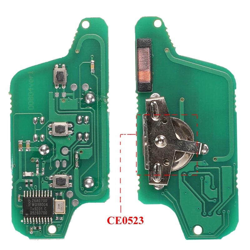 Jingyuqin для peugeot 407 407 307 308 607 Citroen C2 C3 C4 C5 ASK/FSK FSK Modulation, Pcf7941 Ce0523