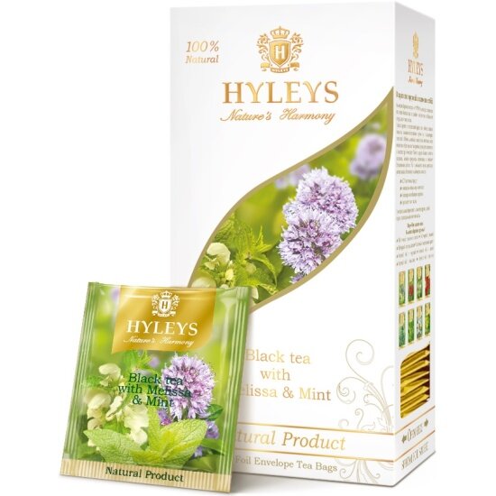 Чай черный Hyleys Хэйлис () "Гармония Природы" с мелиссой и мятой 25 пакетиков