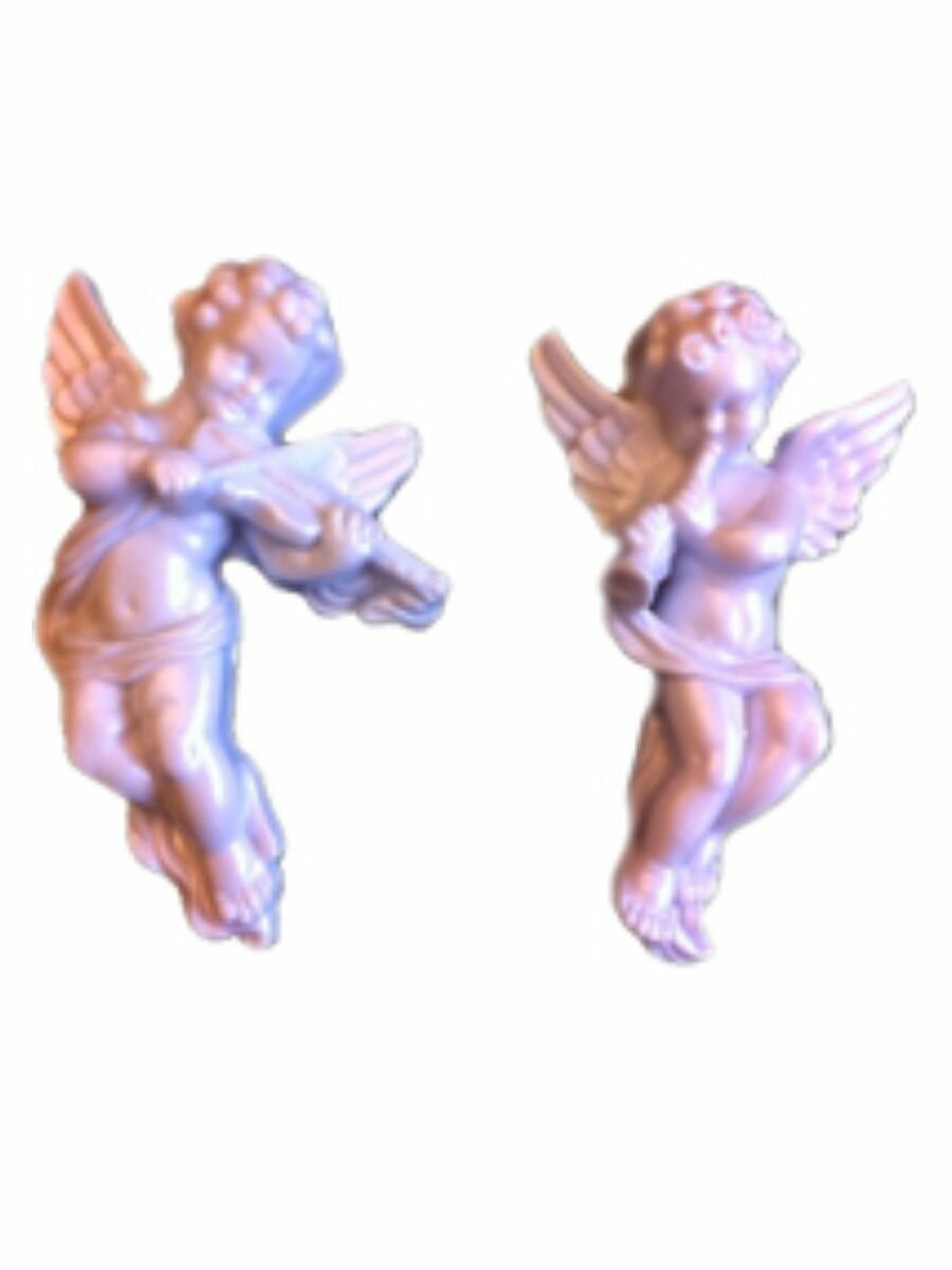 Молд для шоколада/мастики силиконовый Ангелы большие, 9 см. (Набор из 1 шт.)