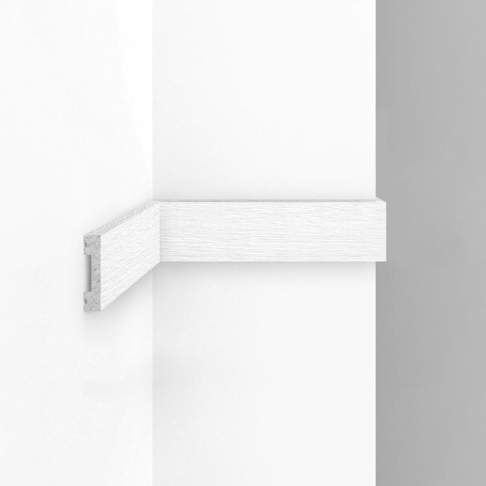 Молдинг Гладкий Decomaster D162-70ДМ В41хШ10х2900 мм / Декомастер.