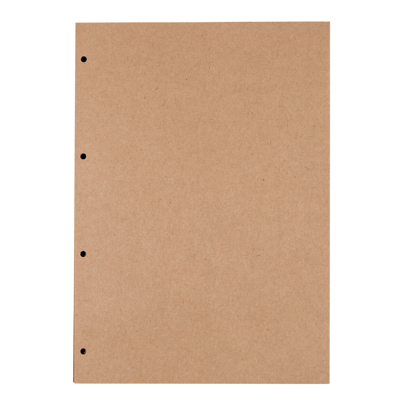 Блок крафт бумаги для блокнотов на кольцах А4/Сменная бумага для тетрадей на кольцах 21х29,7см