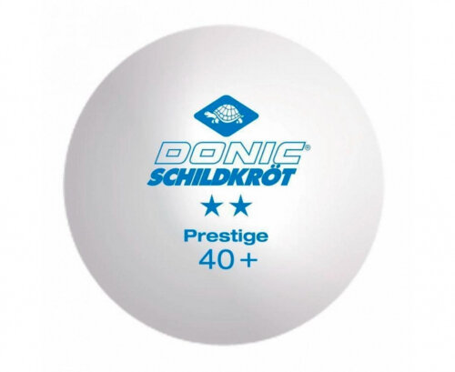 Мячи для настольного тенниса Donic PRESTIGE 2, 40+ 6 штук, белые