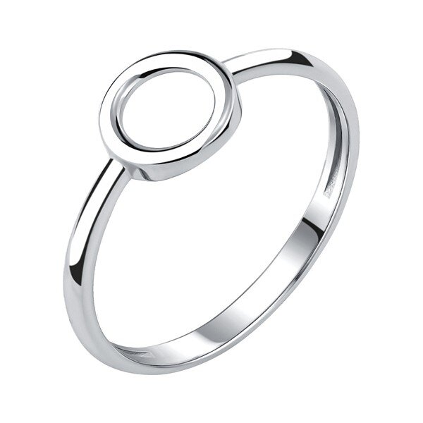 Кольцо, серебро, 925 проба, родирование