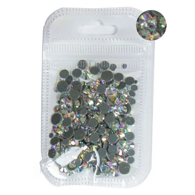 Стразы DMC горячей фиксации хрустальные круглые mix size Mix size 10 Gram, Crystal AB