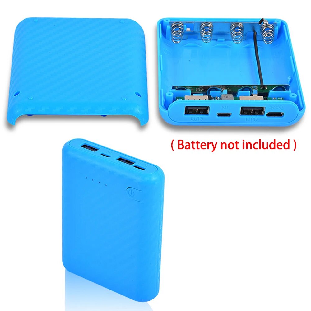 Power Bank 18650, синий, Color: D