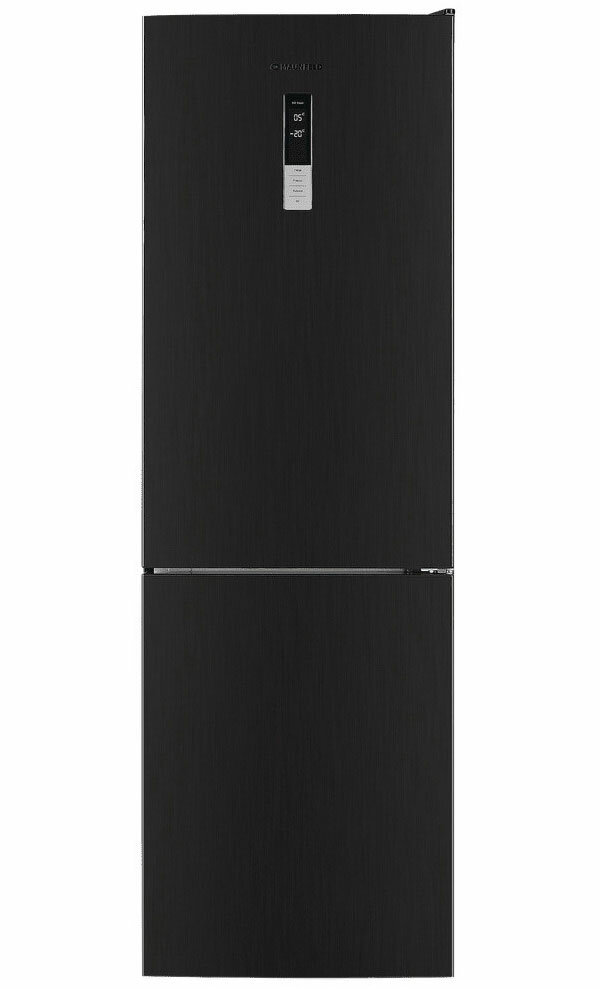 Двухкамерный холодильник Maunfeld MFF185NFSB10 Inverter No frost, черный