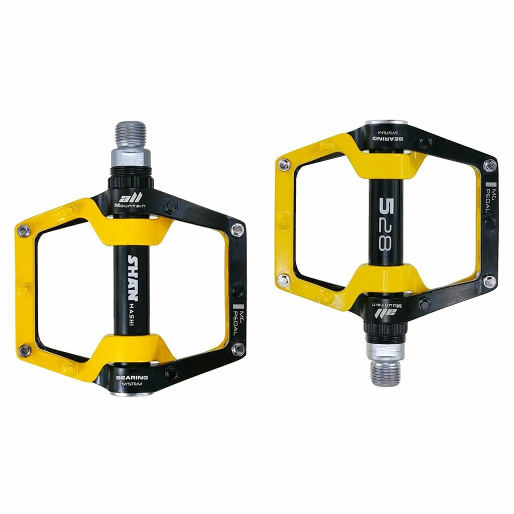 (1 пара) Педали для горного велосипеда Palin-черно-желтые