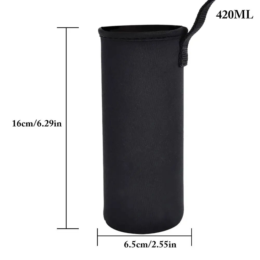 Неопреновый чехол для бутылки с водой umfinger 550 мл Черный, Black 420ml